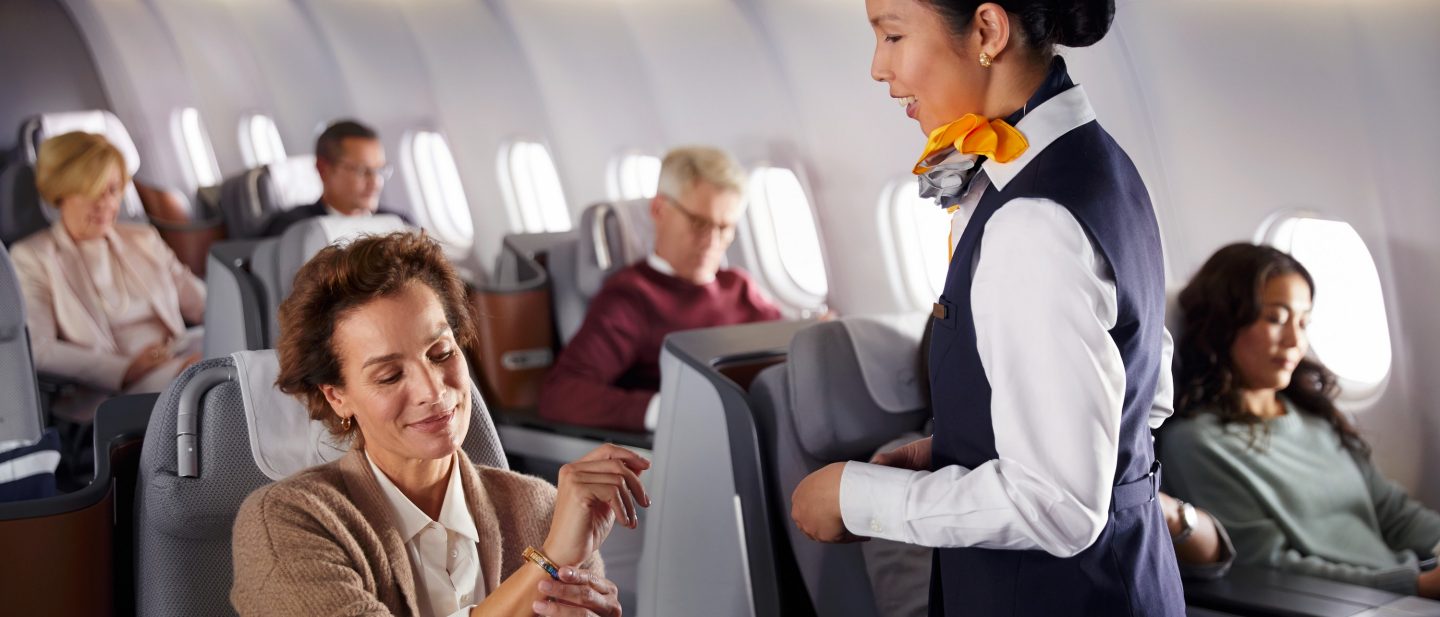 Our Business Class service on short night flights