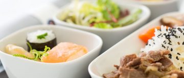 Menus on long-haul flights